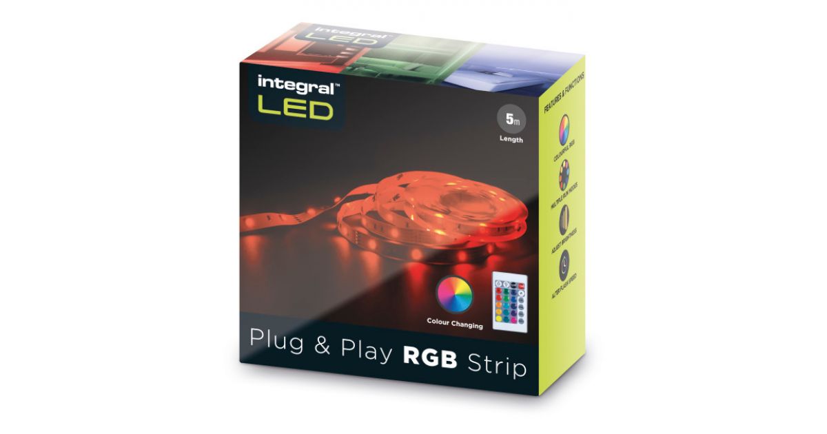 ILSTRGBA159B: LED Tape Kit, IP20, RGB, 10mm x 5m Kit