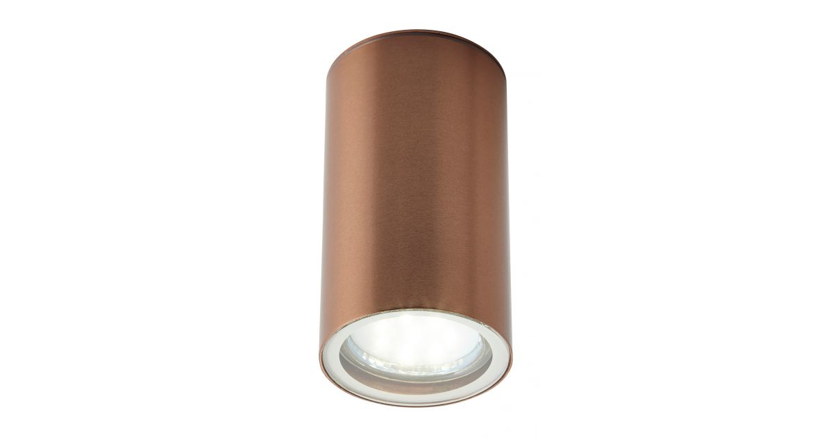 ZN-37939-COP: Leto Ceiling Spot Light, IP44, Copper : Zink
