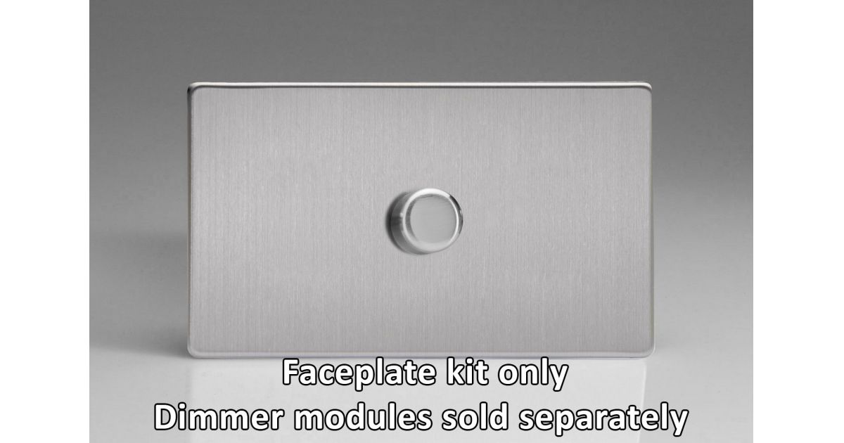 WDSD1S: Matrix Faceplate Kit, Screwless Brushed Steel