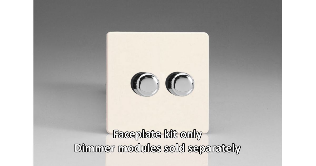 WDY2S.PD: Matrix Faceplate Kit, Screwless Primed, 2-Gang