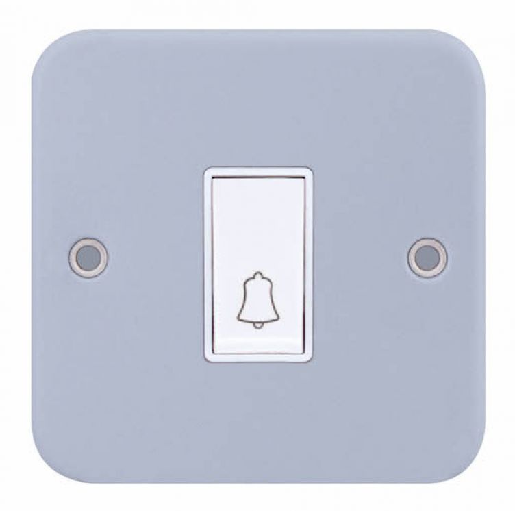 LG205MB: Metal Clad Push Bell Switch, 10A, 1 Gang, 2 Way