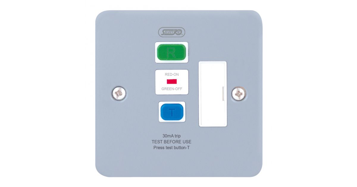 LGRCD-6: Metal Clad RCD Protected 13A Fused Connection Unit