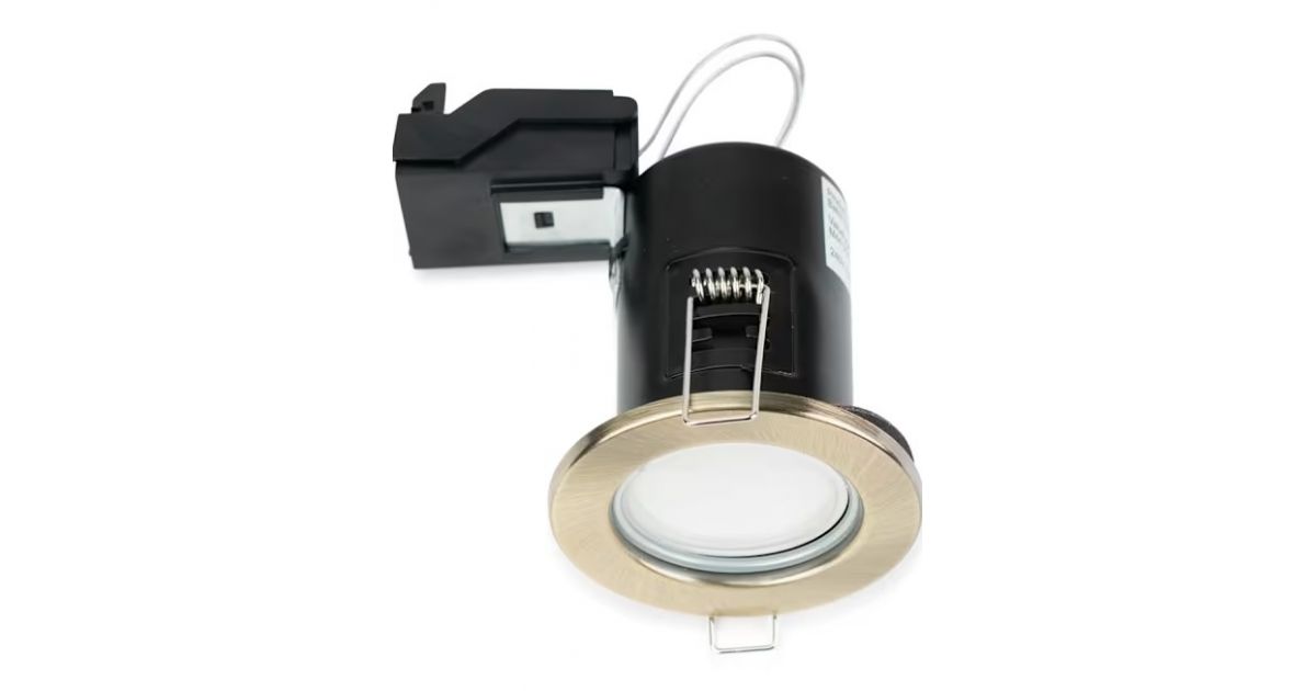 17073: Fixed Downlight, 65mm Cutout, Antique Brass : MiniSun