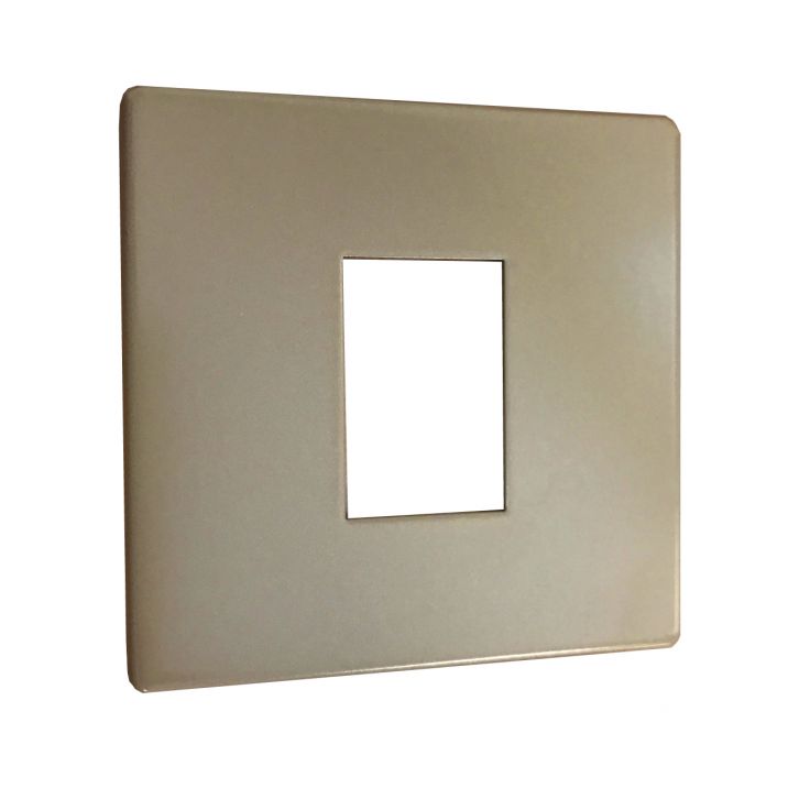 K24171 CHM: Single Module Modular Front Plate, Champagne