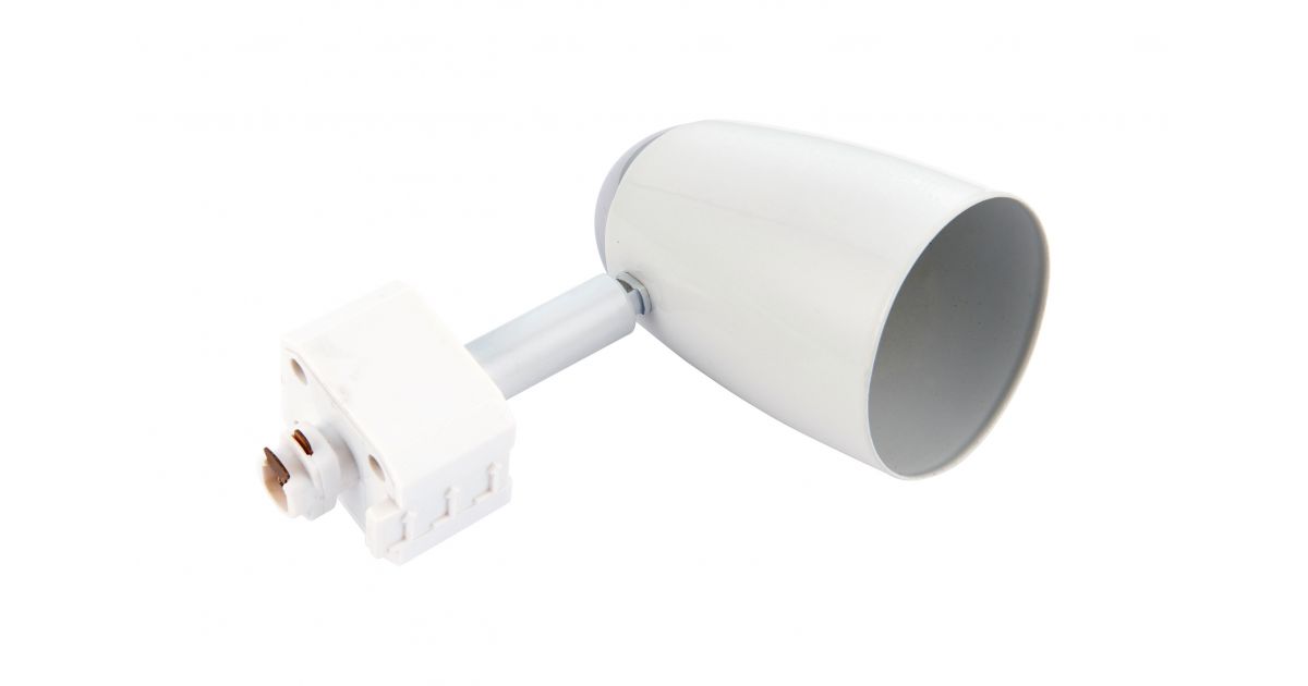 42315: Monte Track Spotlight Head, Gloss White & Chrome
