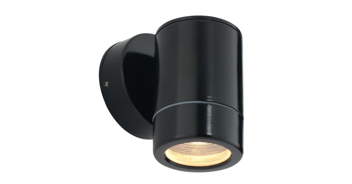 ST5009BK: Odyssey Single Spot Light Fixed Wall Light, IP65