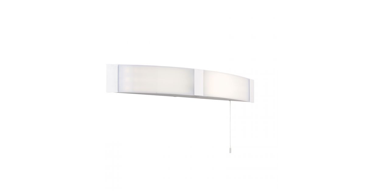 70443: Onan LED Wall Light, IP44, white, shaver socket 70443: Onan LED Wall Light, IP44, white, shaver socket