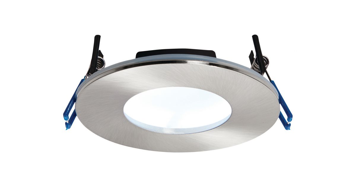 69884: OrbitalPLUS LED Fixed Downlight, Satin Nickel, 9w