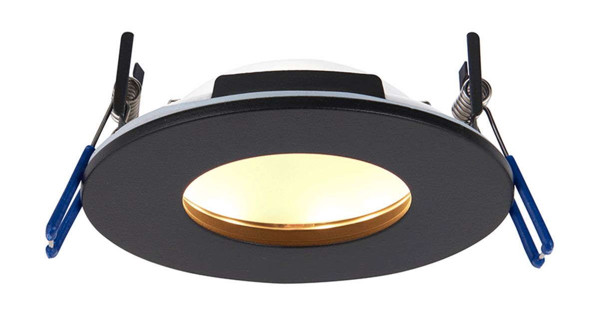 102670: OrbitalPro 4CCT LED Fixed Downlight, Matt Black, 9w