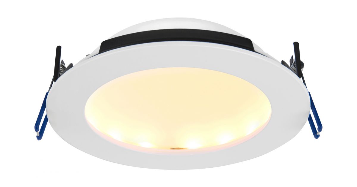 Saxby 102672: OrbitalPro 4CCT LED Fixed Downlight, matt white, 15w ...