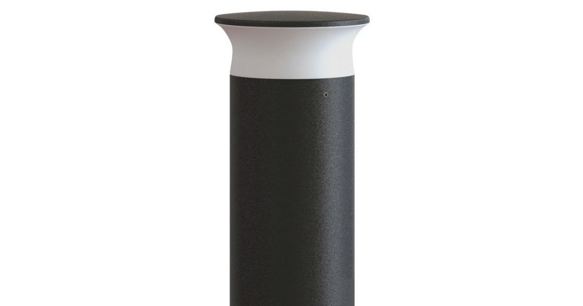 ILBDA002-600: Outdoor Bollard Light, IP65, Dark Grey, 600mm