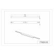 77020131: Panel LED Track Light, Matt White, 6w, 3000K, Warm