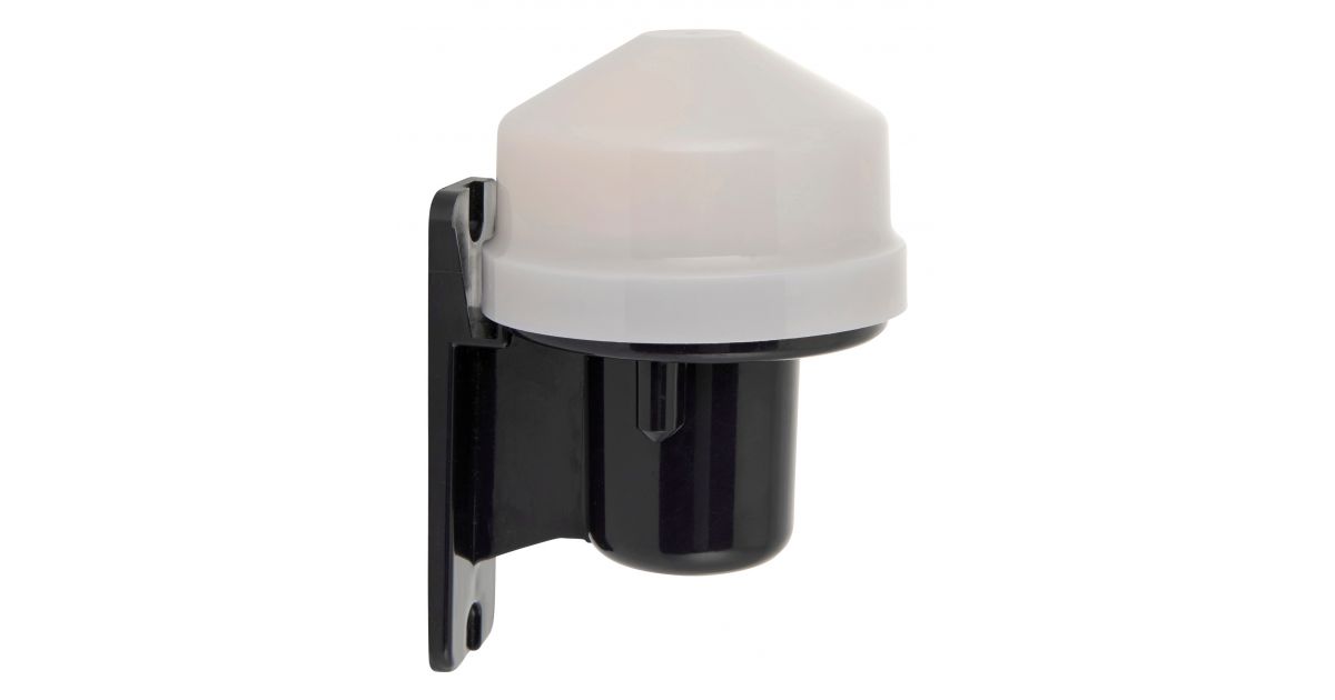 90981: Photocell Sensor, IP44, White/Black : Saxby