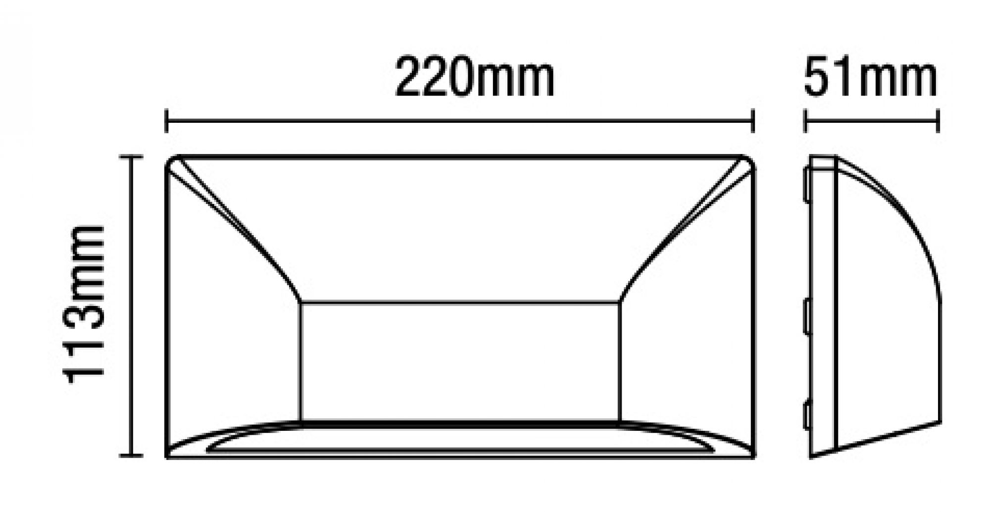 CZ-31747-BLK: Poole LED Light, Black, IP65, PIR, Downlight