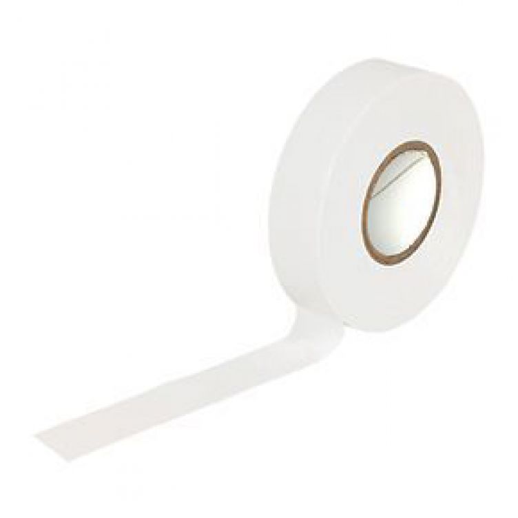 328W: PVC Insulating Tape, White, 20m : Dencon Accessories