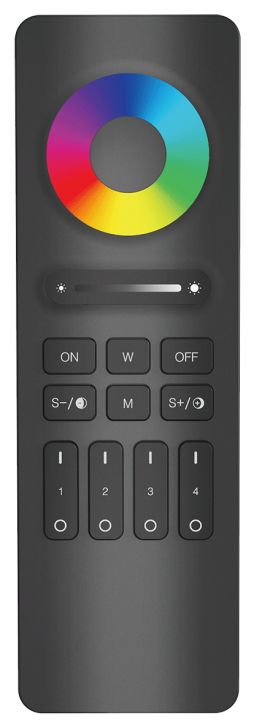 RFC-RGB-W-REM: RFC RGB Hand-Held Remote Control, 4-Zone