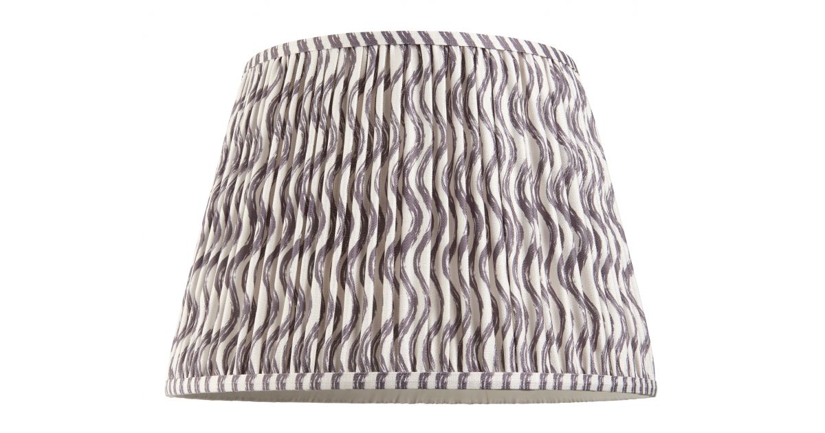 112929: Ripple Light Shade, Pearl Grey, 400mm : Endon