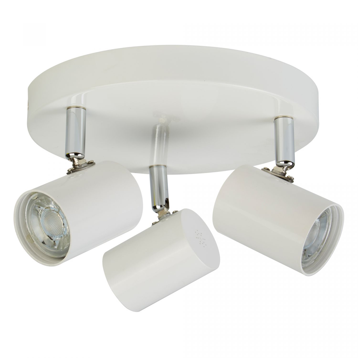 3173WH: Rollo 3 LED Spot Plate Light, White : Searchlight