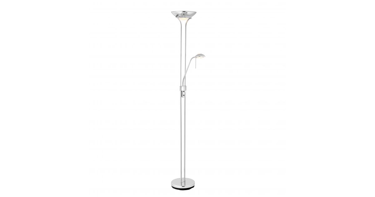 ROME-CH: Rome Floor Light, Polished Chrome, LED Compatible