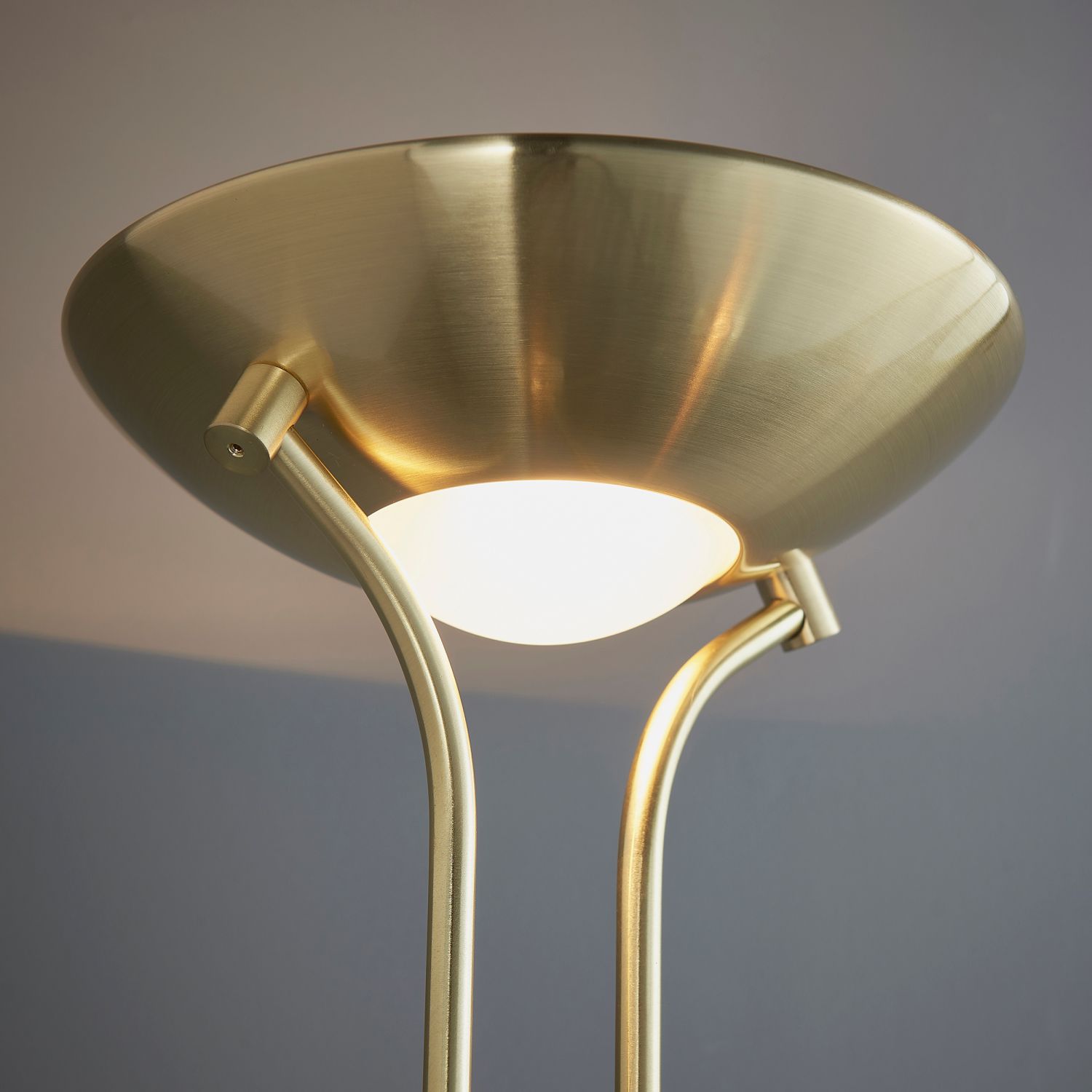 ROME-SB: Rome Floor Light, Satin Brass, LED Compatible
