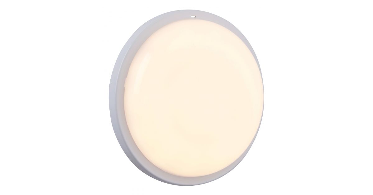 108745: Rond Plus CCT LED Round Bulkhead, White, 15w, 1700lm