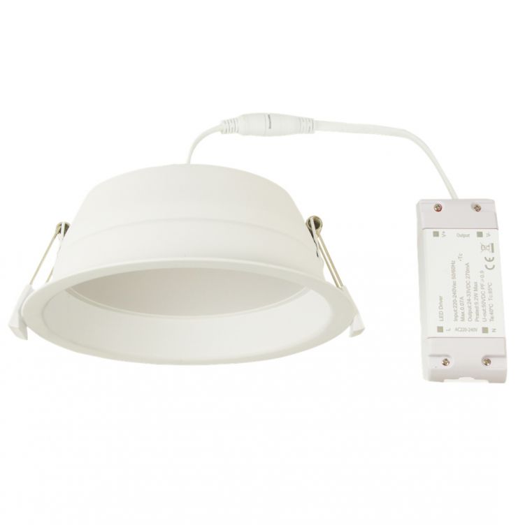SATURN-15W: Saturn LED Panel Downlight, IP44, White, 15w
