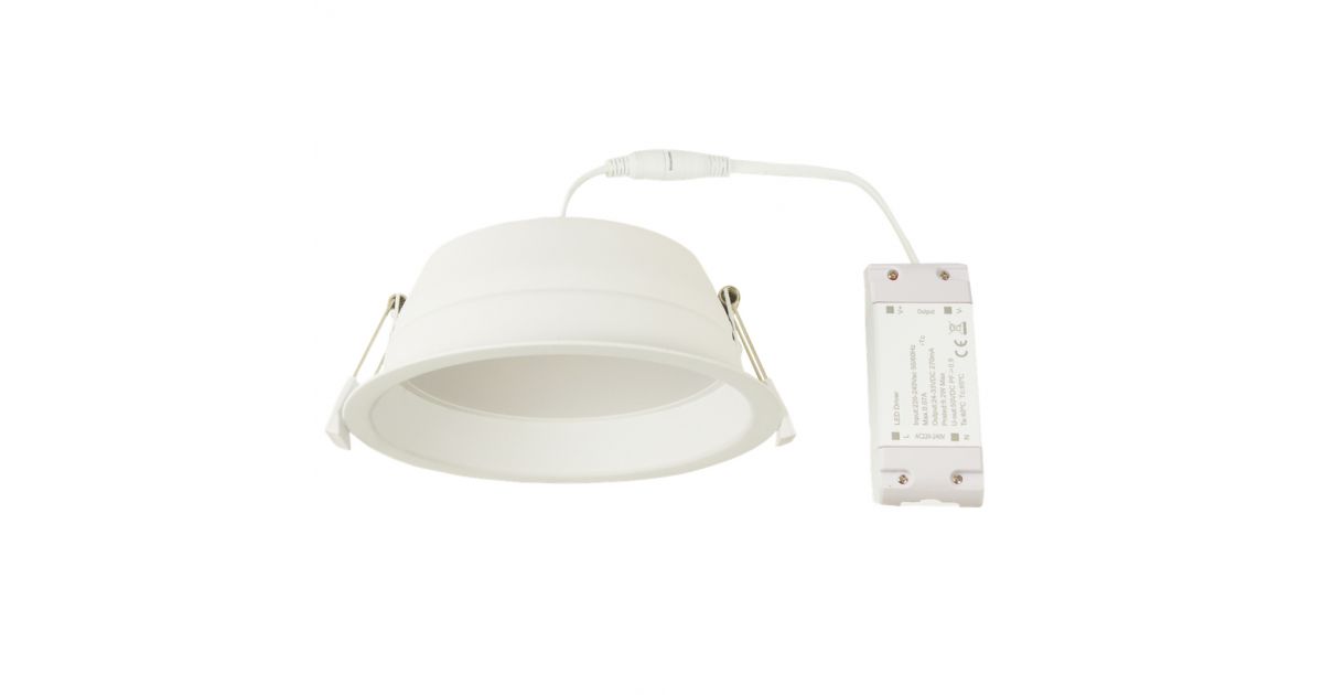 SATURN-20W: Saturn LED Panel Downlight, IP44, White, 20w