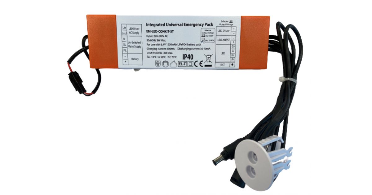 EM-LED-CONKIT-ST: Self Test Emergency LED Conversion Pack