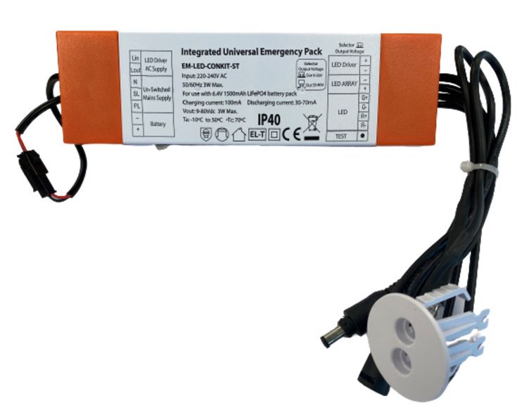 EM-LED-CONKIT-ST: Self Test Emergency LED Conversion Pack