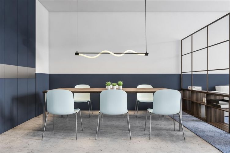 57211BK: Serpent LED Bar Light, Matt Black : Searchlight