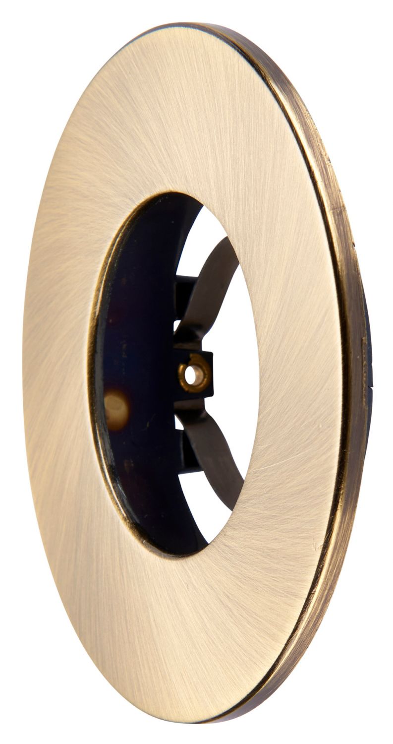 113280: ShieldONE 65 Fixed Bezel, Antique Brass Plate, 85mm