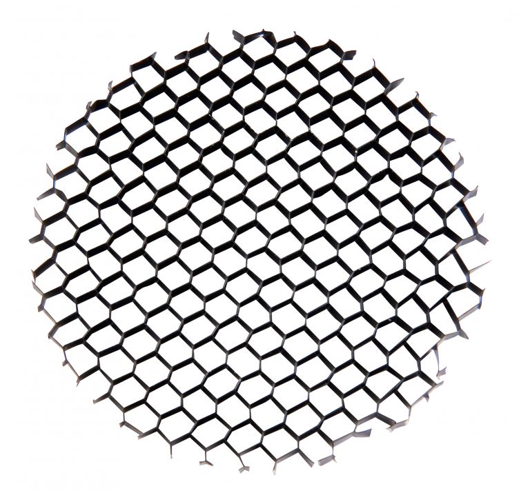 112626: ShieldONE Honeycomb Anti-Glare Diffuser, Black Mesh