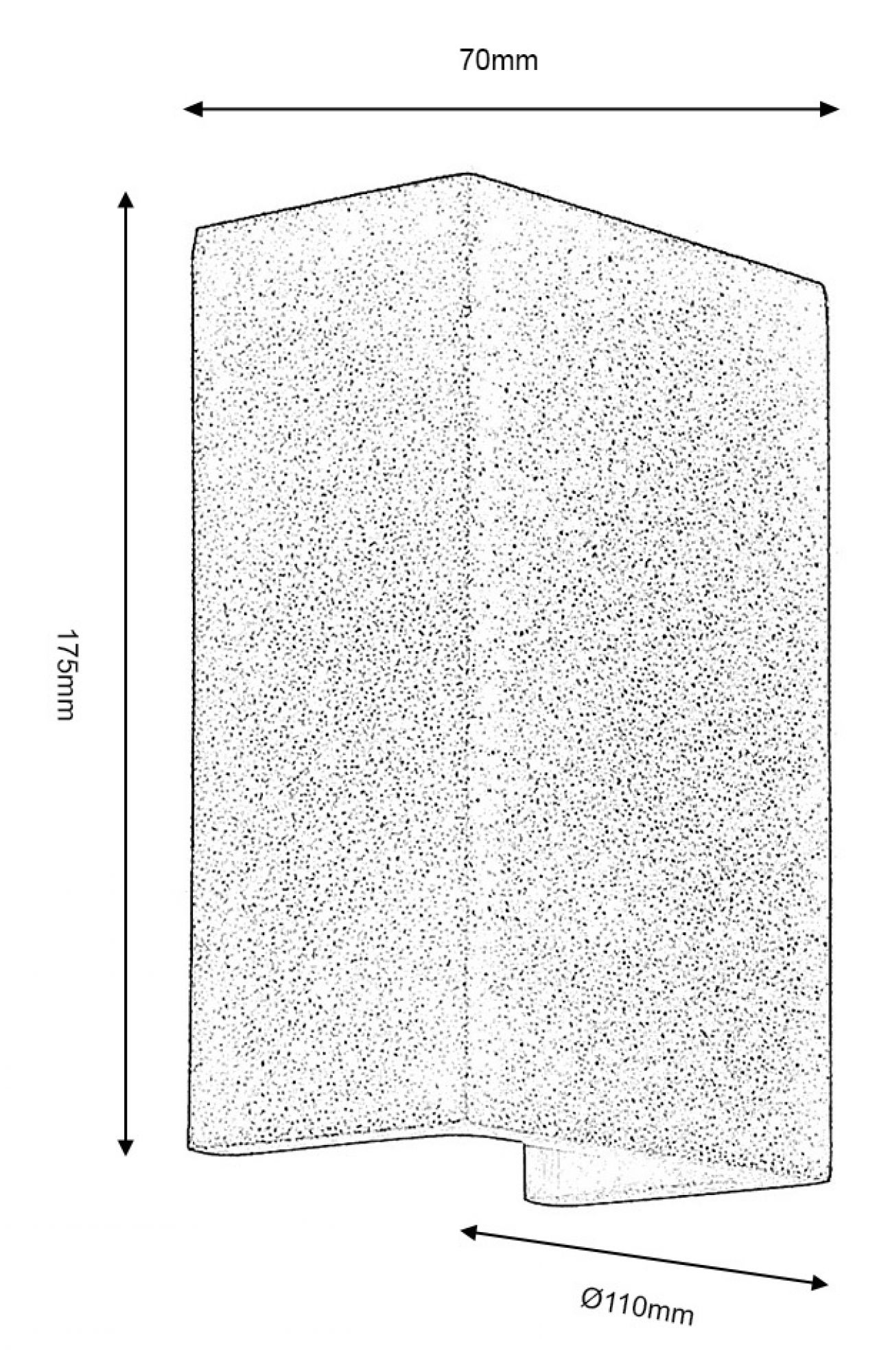 8429 CO: Siku Wall Light, Concrete : Oaks Lighting