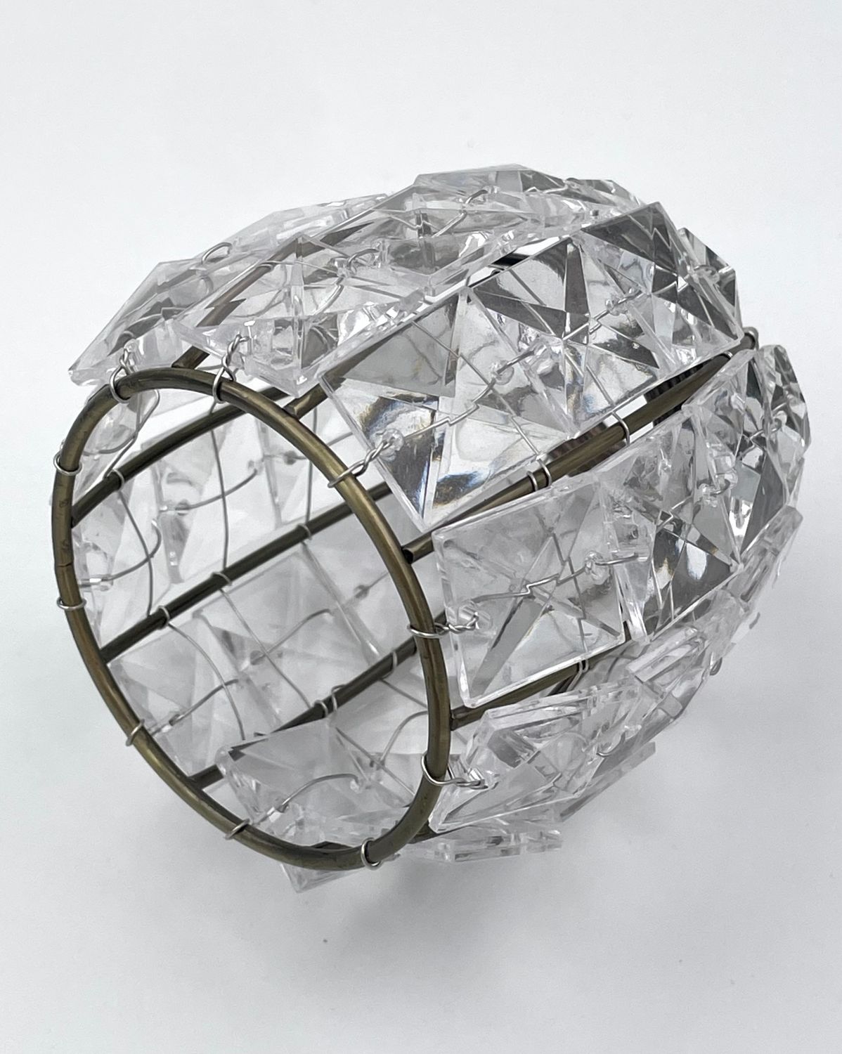 5157 GL AB: Spare Glass For Brass Naira Range, G9