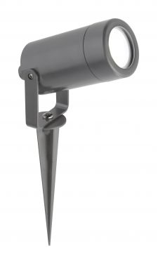 5010GY: Spikey Spike Light, IP44, Grey : Searchlight