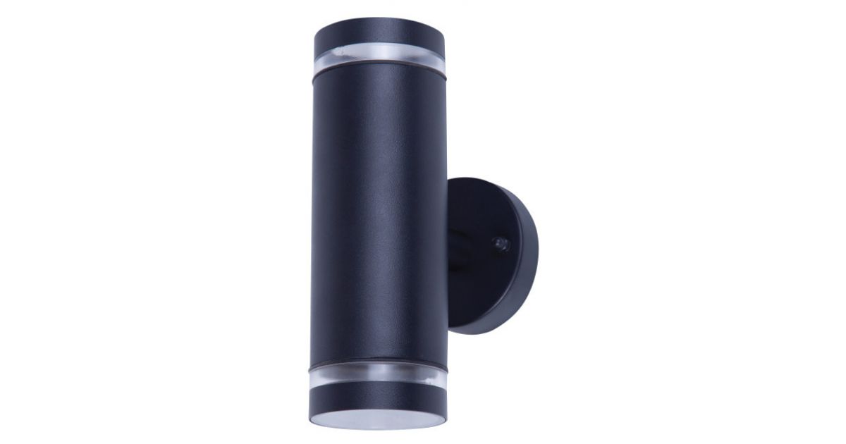 ILDED042: Stainless Steel Double Spot Light, IP65, Black
