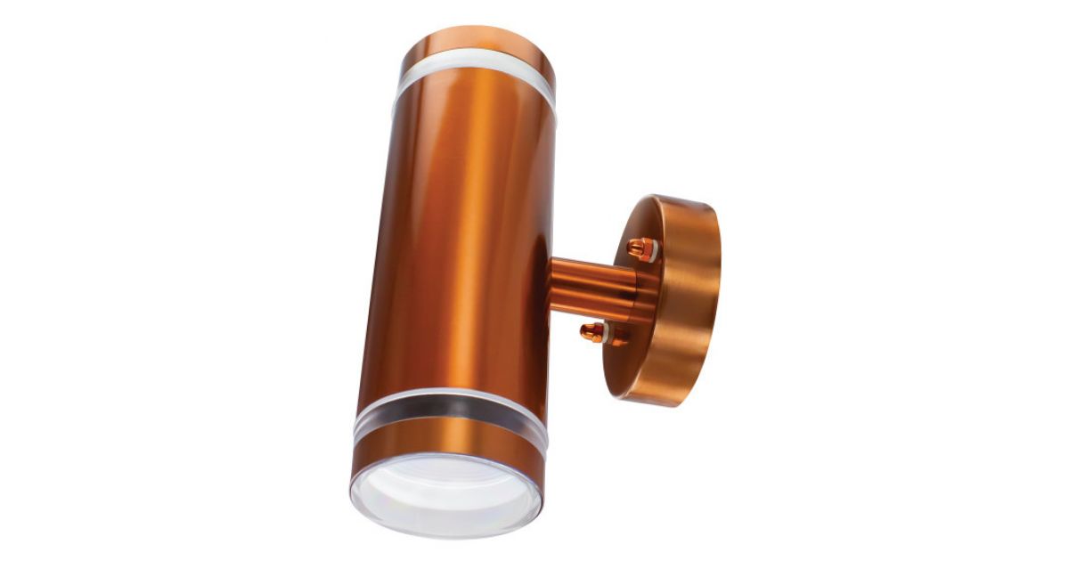 ILDED043: Stainless Steel Double Spot Light, IP65, Copper