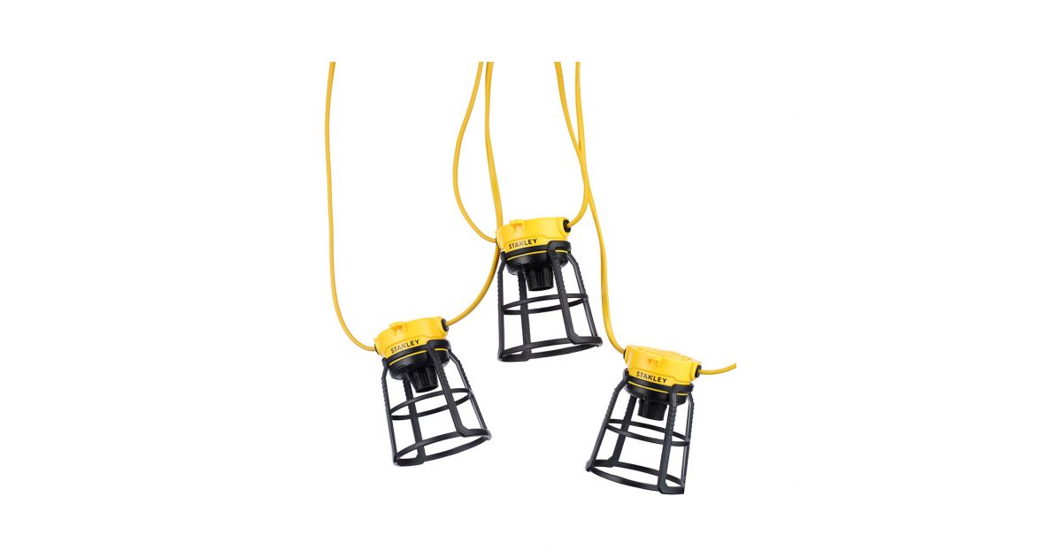 SXLS31361E: 10 x 10w LED Festoon Work Lights, 230v, IP44