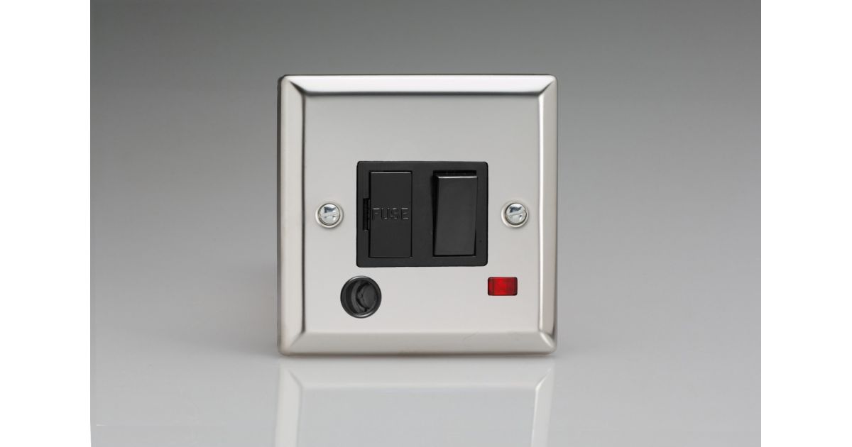 XC6FONB: Switched Fused Spur + Flex Outlet Neon, Classic