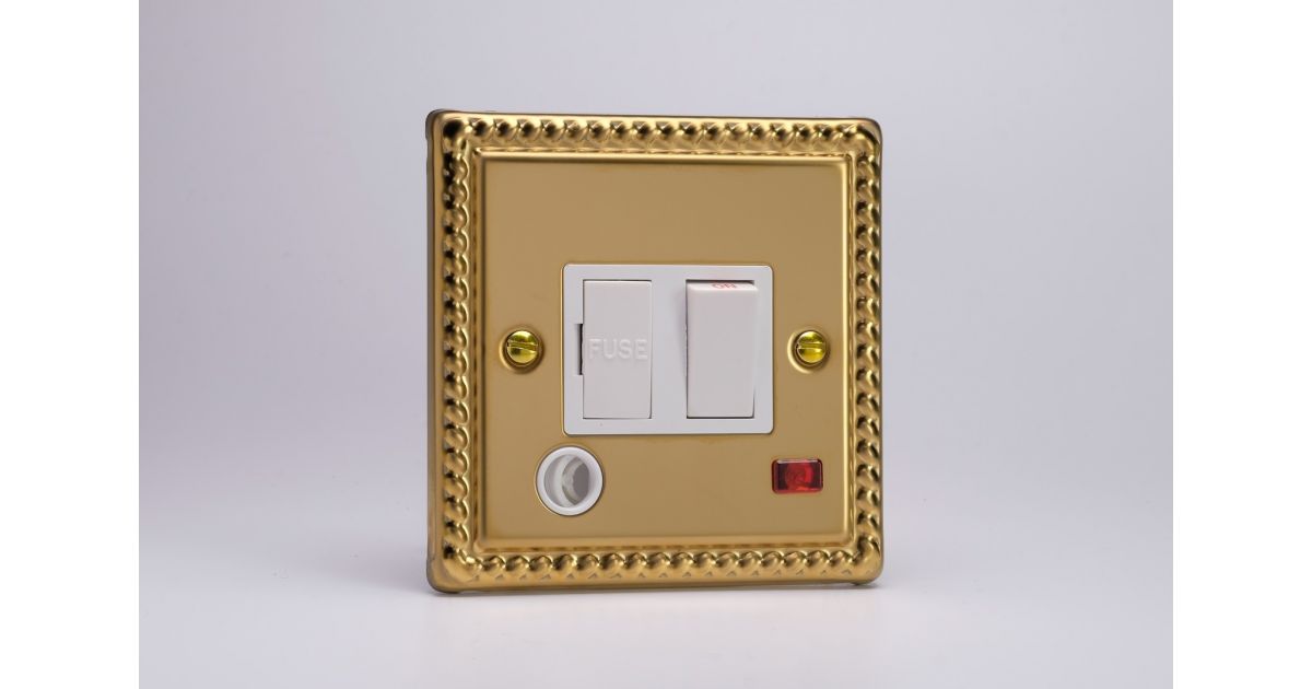 Varilight XG6FONW: Switched Fused Spur + Flex Outlet + Neon, classic ... Varilight XG6FONW: Switched Fused Spur + Flex Outlet + Neon, classic ...