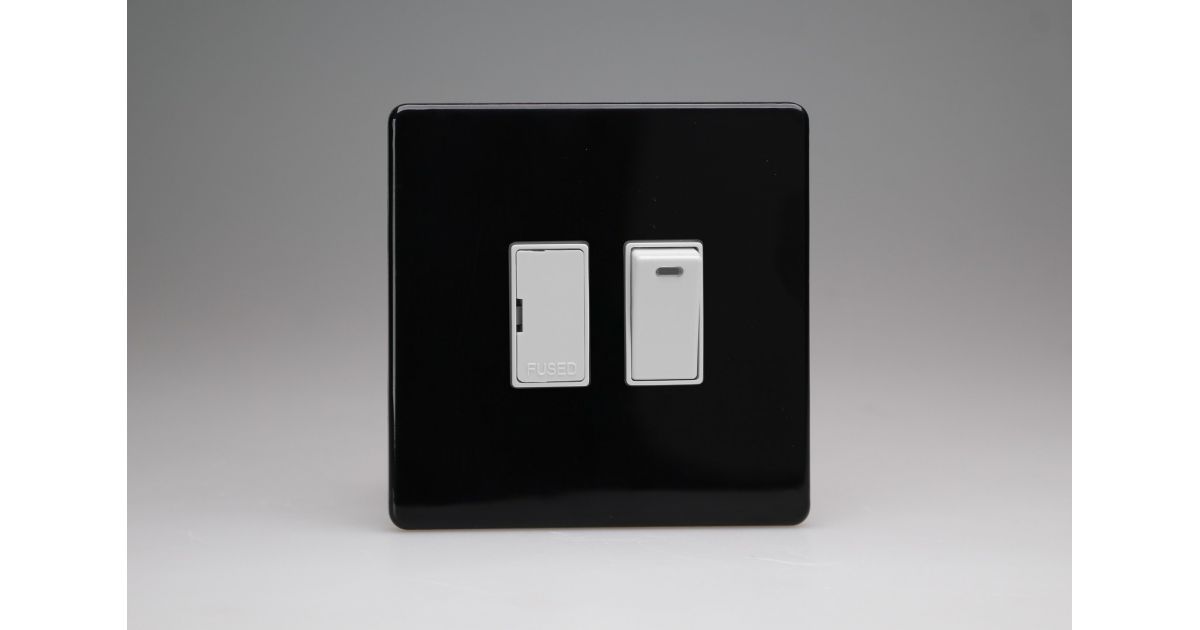 Varilight XDL6NWS: Switched Fused Spur + Neon, part m black/white ... Varilight XDL6NWS: Switched Fused Spur + Neon, part m black/white ...
