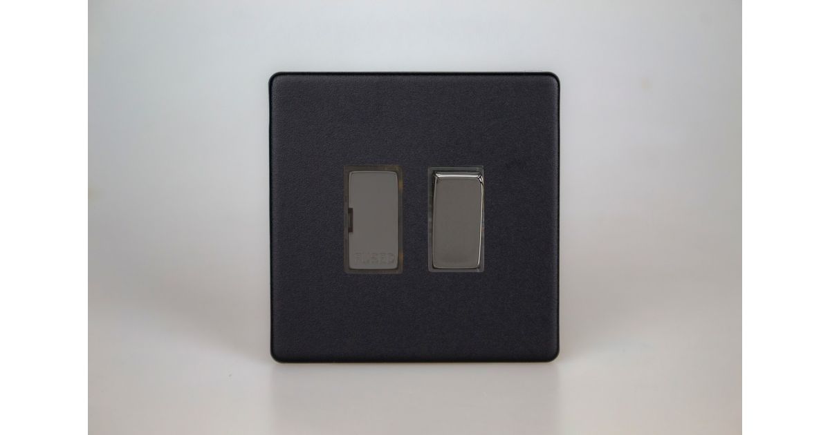 XDY6S.MB: Switched Fused Spur, urban screwless matt black