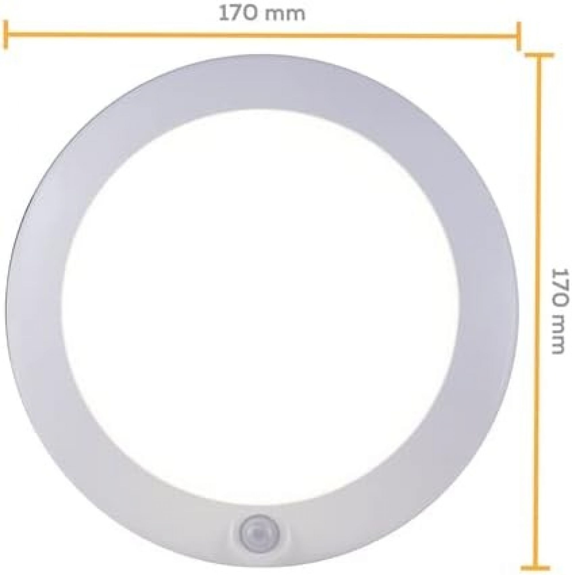 BSMRCROUNDPIR200W30: LED Bulkhead, White, PIR, Portable