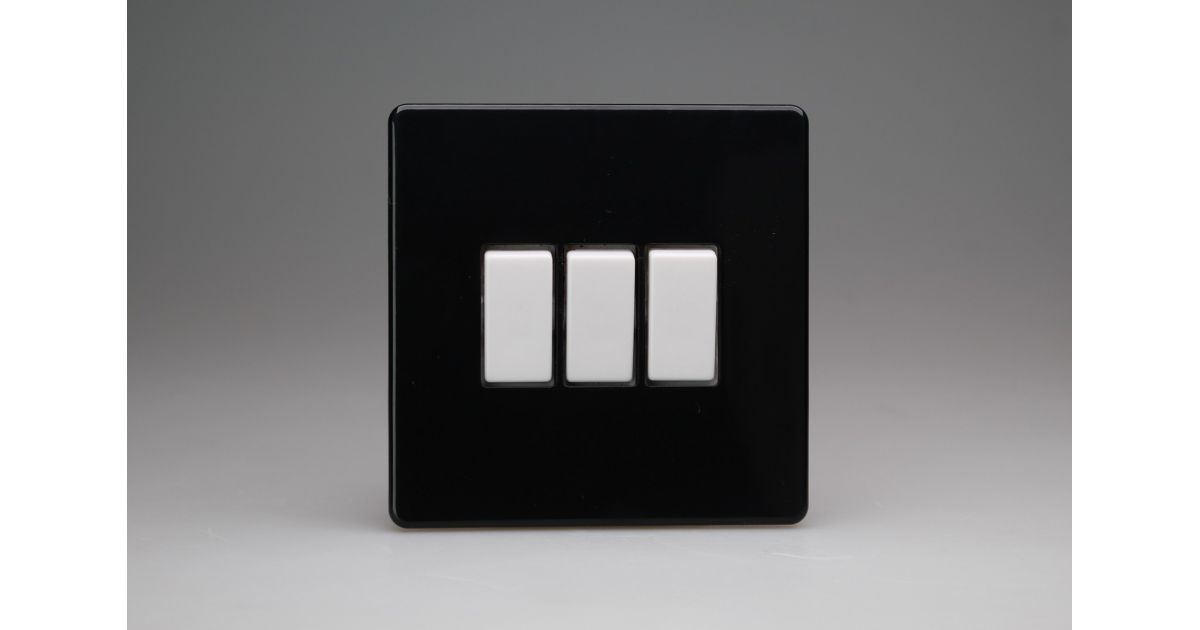 XDL3WS: Triple Light Switch, 10A, 3-gang, 2-way, part m