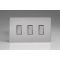 XDS93S: Triple Light Switch, 10A, 3-Gang, 2-Way, Screwless
