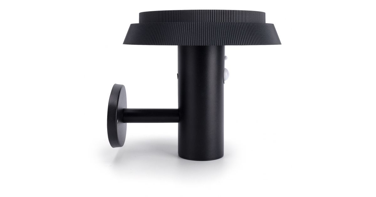 ILSWLB007: True Solar Outdoor Wall Light, CCT, Black, PIR