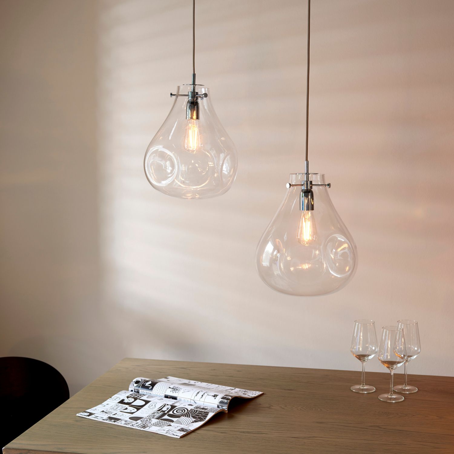 94521: Utopia Light, 320mm, Clear : Endon - from £122.52