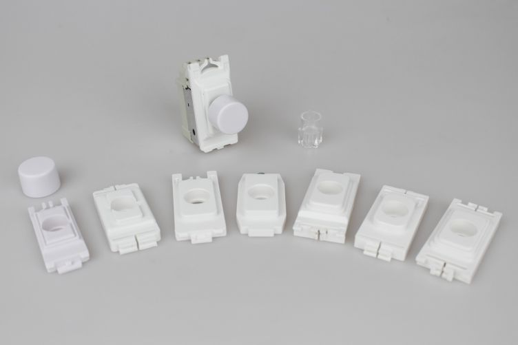 GIP400W.MG: V-Plus Multi-Grid Halogen Dimmer, White, 400w