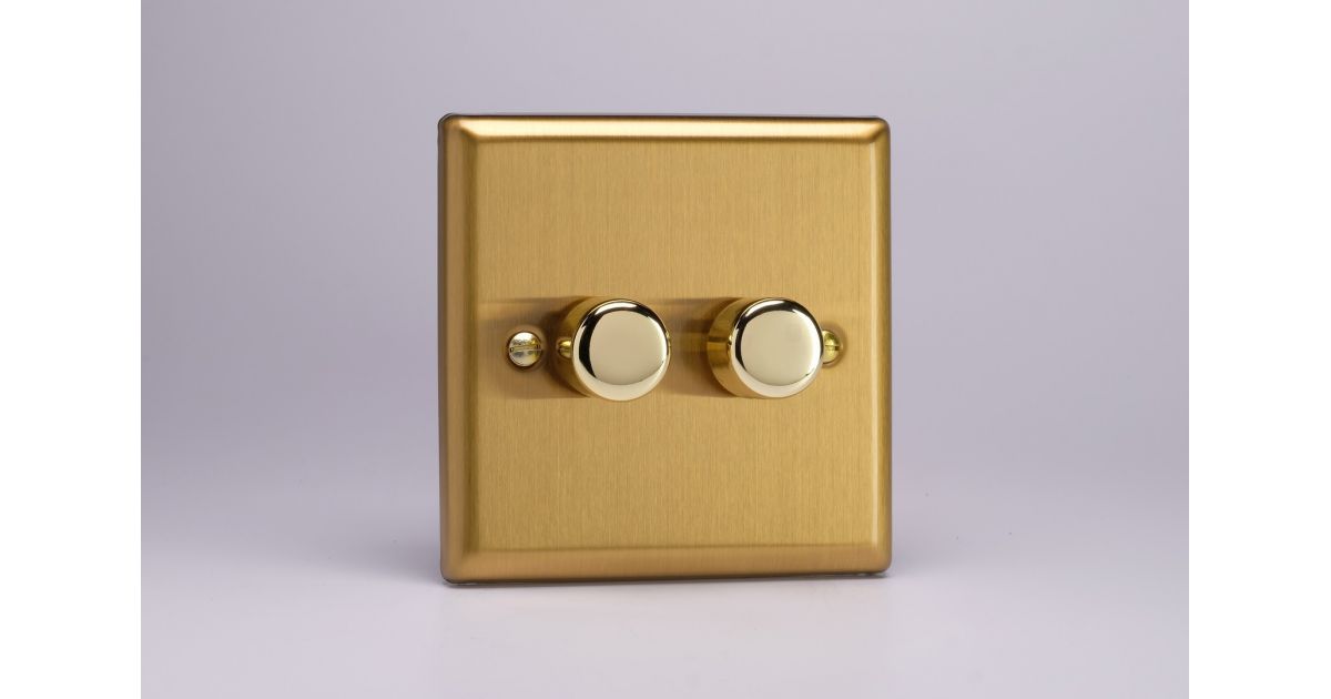 JBSM102: V-Pro Smart Wifi Dimmer, Classic Brushed Brass