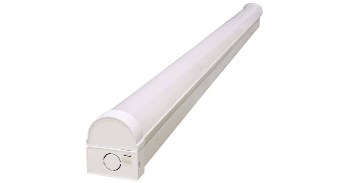 VA-5TW: Vala 5ft LED Batten, IP20, White, 29-52w, Twin